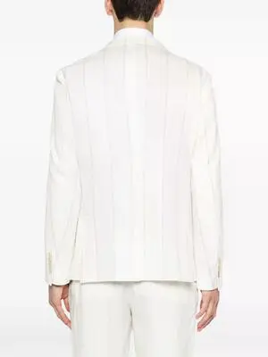 Eleventy Striped Single-breasted Blazer