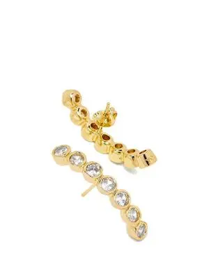YOJ Averto Crystal Plated Stud Earrings