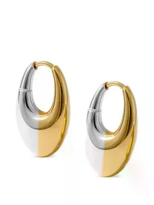 YOJ Charlotte Eclipse Two-tone Hoop Earrings