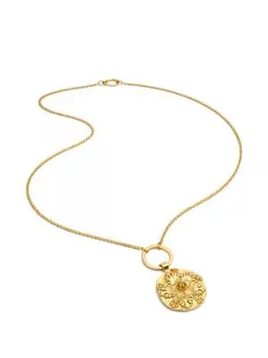 YOJ Maxi Flower Pendant Necklace - Gold