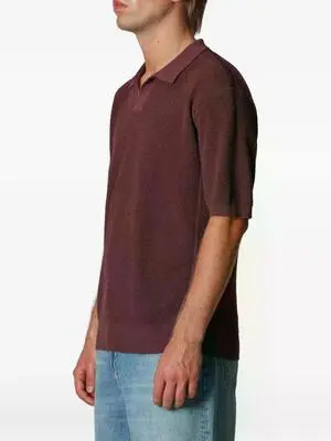 ROBERTO COLLINA Waffle-knit Polo Shirt