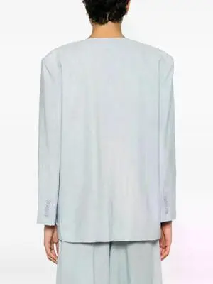 ELEH V-neck Blazer - Blue