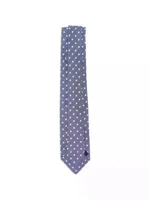 BARBA NAPOLI Polka-dot Neck Tie - Blue