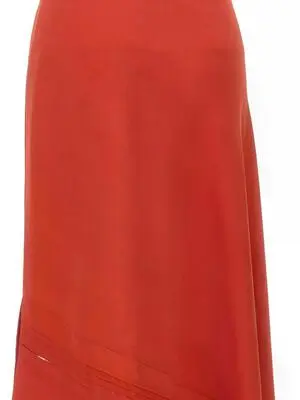 Vince Pintuck Asymmetric Midi Skirt