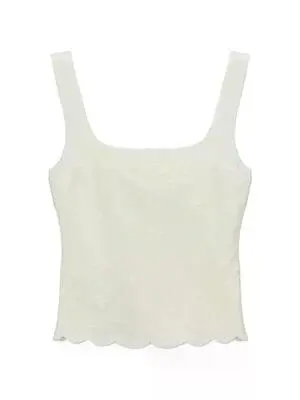 Posse Cove Peplum Top - White