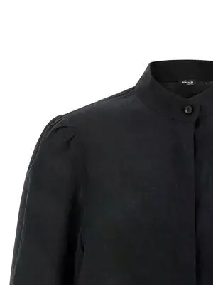 Kiton Linen Fringed Puff-sleeve Shirt