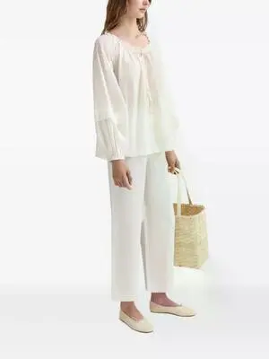 Posse Noelle High-waisted Wide-leg Trousers