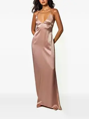 Kiki De Montparnasse Soie Open-back Dress - Pink