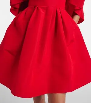 Carolina Herrera Gathered Silk Mini Dress