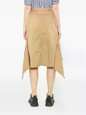 JNBY Deconstructed Asymmetric Midi Skirt - Neutrals