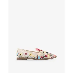 Kurt Geiger Madeline Embroidered Mesh Loafers - White/oth