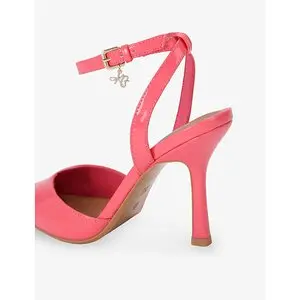 Kurt Geiger Sugar Faux-leather Sling-back Courts With Charm Embellishment
