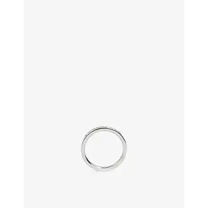 Monica Vinader Essential Sterling And Diamond Band Ring