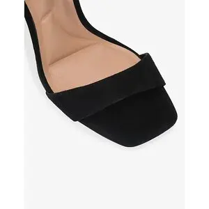 Carvela Regatta Suede Block Heel Sandals With Adjustable Buckle