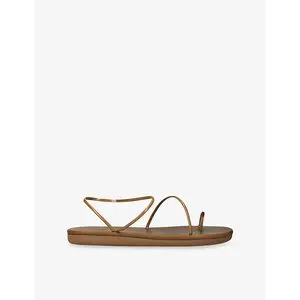 ANCIENT GREEK SANDALS Ancient Greek Sandals Kansiz Faux-Leather Sandals Camel