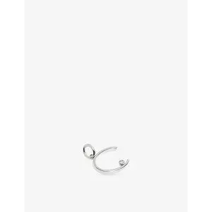 Monica Vinader Sterling And Lab-grown Diamond Initial Pendant - Silver