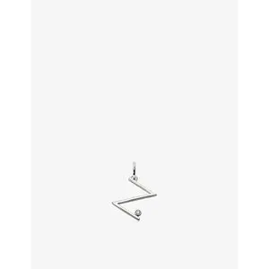 Monica Vinader Sterling And Lab-grown Diamond Initial Z Pendant - Silver