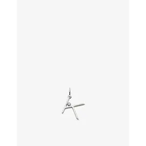 Monica Vinader Sterling & Lab-grown Diamond Initial 'k' Pendant Charm - Silver