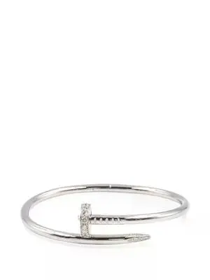 Cartier 2010s Juste Un Clou Diamond Bracelet - Silver