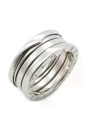 BVLGARI 18k White Gold B.zero1 Three-band Ring