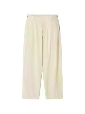 LANVIN Zip-detail Trousers - Neutrals