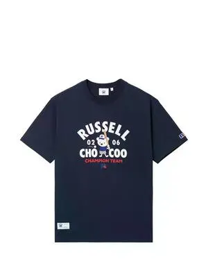 CHOCOOLATE Bear-print T-shirt - Blue