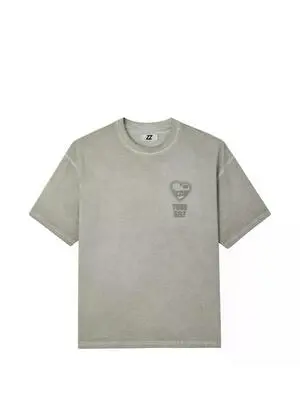 Izzue Logo-embroidered T-shirt - Grey