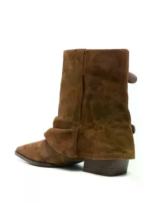 SERGIO MORETTI FIRENZE Buckle-strap Ankle Boots