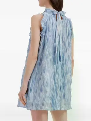 B+AB Crinkled Mini Dress - Blue