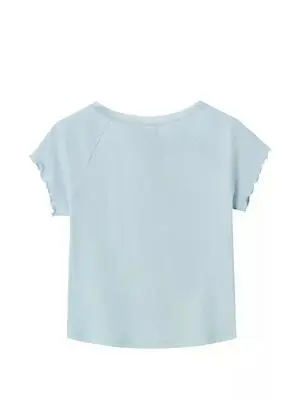 B+AB Lace-trimmed Ribbed T-shirt
