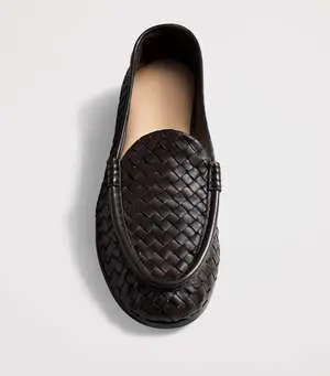 Bottega Veneta Lambskin Intrecciato Loafers