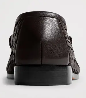 Bottega Veneta Lambskin Intrecciato Loafers