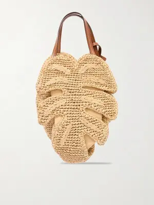 Staud Palm Raffia Tote - Neutrals