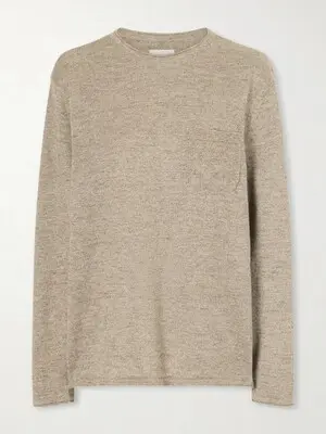Aimé Leon Dore Long Sleeve Melange Knit Sweater - Neutrals