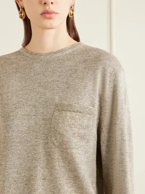 Aimé Leon Dore Long Sleeve Melange Knit Sweater