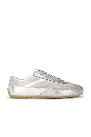 Alexander McQueen Boxe Sneaker In Metallic - Silver