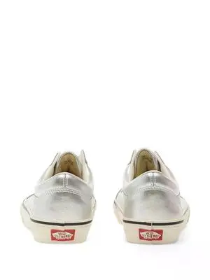 VANS Vans Old Skool Metallic Round Toe Lace Up Sneakers Silver
