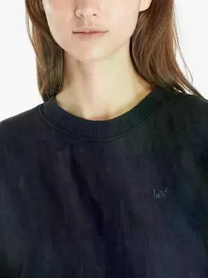 LEEM Embroidered Logo Crew Neck Sweatshirt