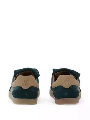 GROUNDS Panelled Suede Trim Sneakers