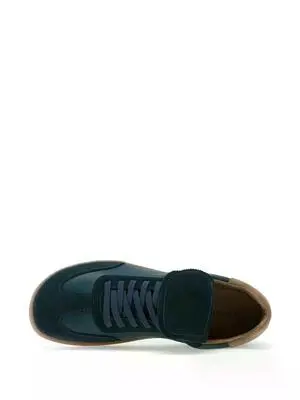 GROUNDS Panelled Suede Trim Sneakers