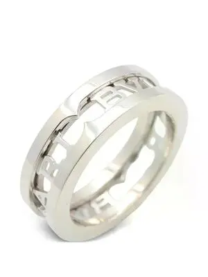 BVLGARI B.zero1 Open Logo Spiral Ring - Silver