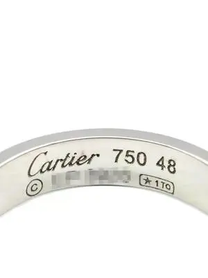 Cartier 18k White Gold Love Ring - Silver