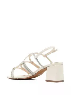 BIBI LOU Crystal Embellished Multi-strap Slingback Sandals