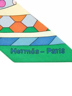 Hermès 2000-2025 Les Murmures De La Foret Silk Twilly Scarf Scarves