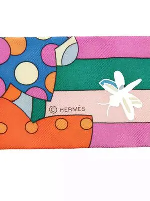 Hermès 2000-2025 Les Murmures De La Foret Silk Twilly Scarf Scarves