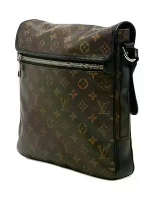 LOUIS VUITTON Monogram Macassar Bass Mm Crossbody Bag