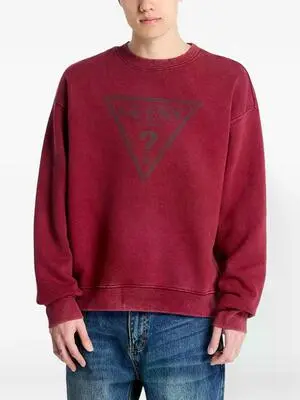 Guess Logo-print Sweatshirt - Red