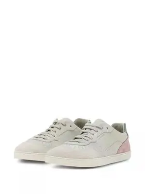 GROUNDIES Nova Lace-up Sneakers With Perforated Detailing - Neutrals