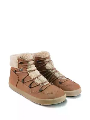 Be Lenka Shearling Trim Lace-up Boots