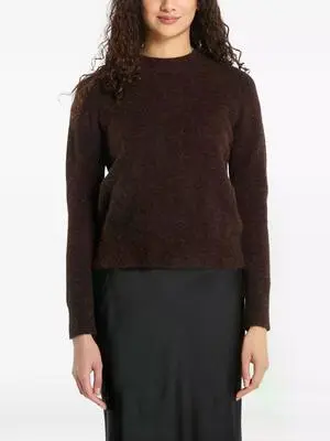 SAMSOE SAMSOE Brushed-knit Crew Neck Sweater